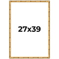 27x39 Frame Gold Bamboo Picture Frame - Complete Modern Photo Frame ...