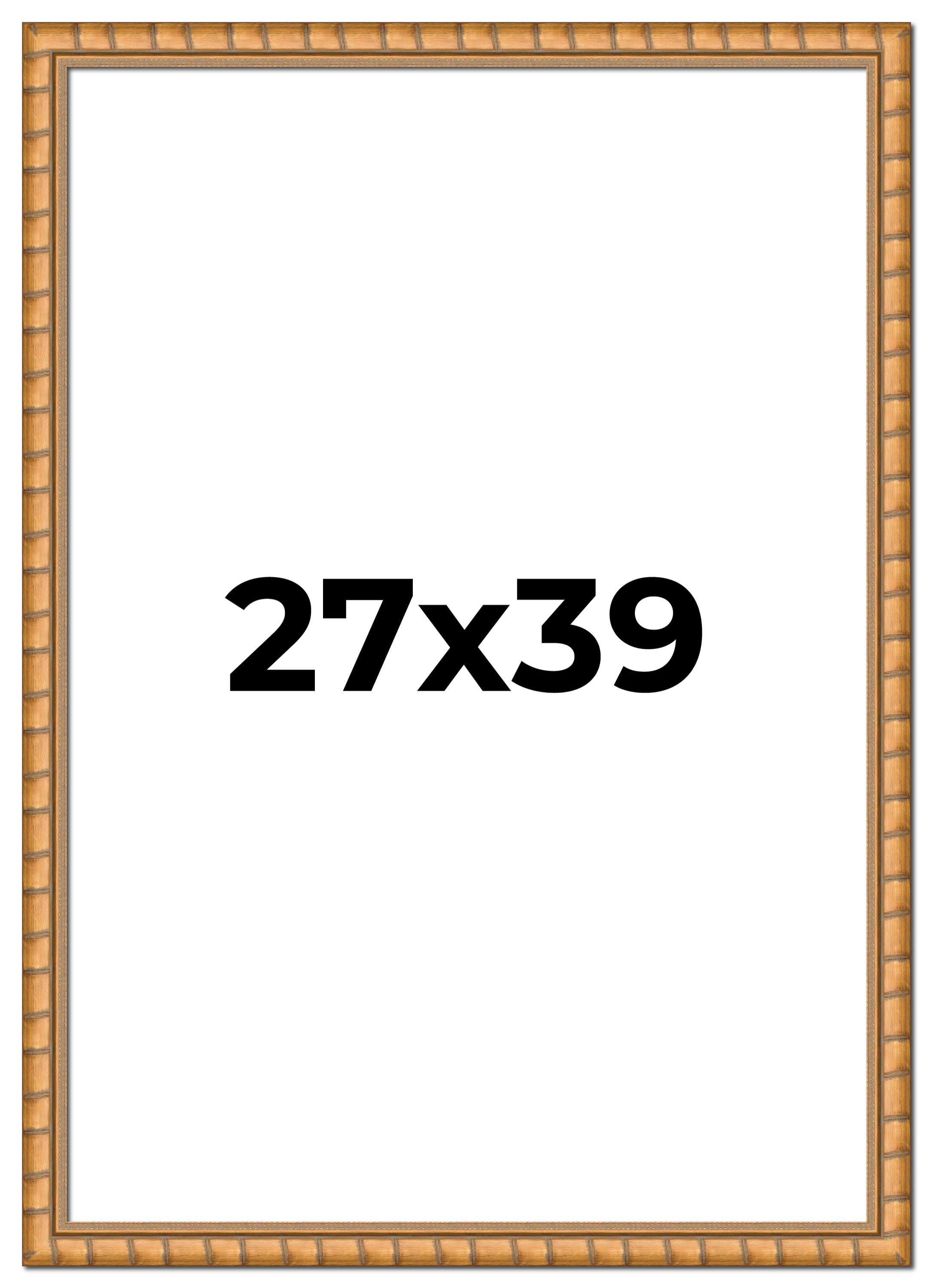 27x39 Frame Gold Real Wood Picture Frame Width 1.5 inches | Interior ...