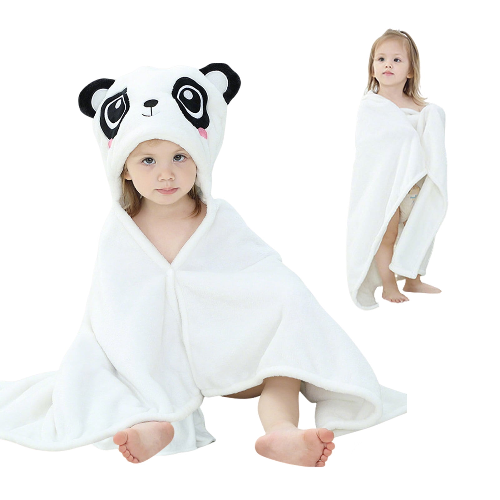 27x39inch Soft Animal Hooded Children's Bath Towels - Flannel Fleece ...