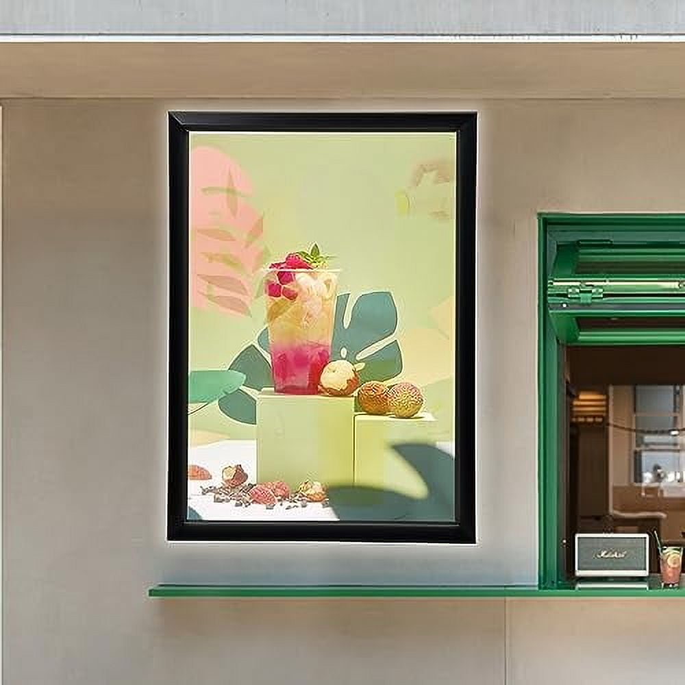 27x40 LED Poster Frame, Wall Mounted Backlit Picture Frame, 18W Backlit ...