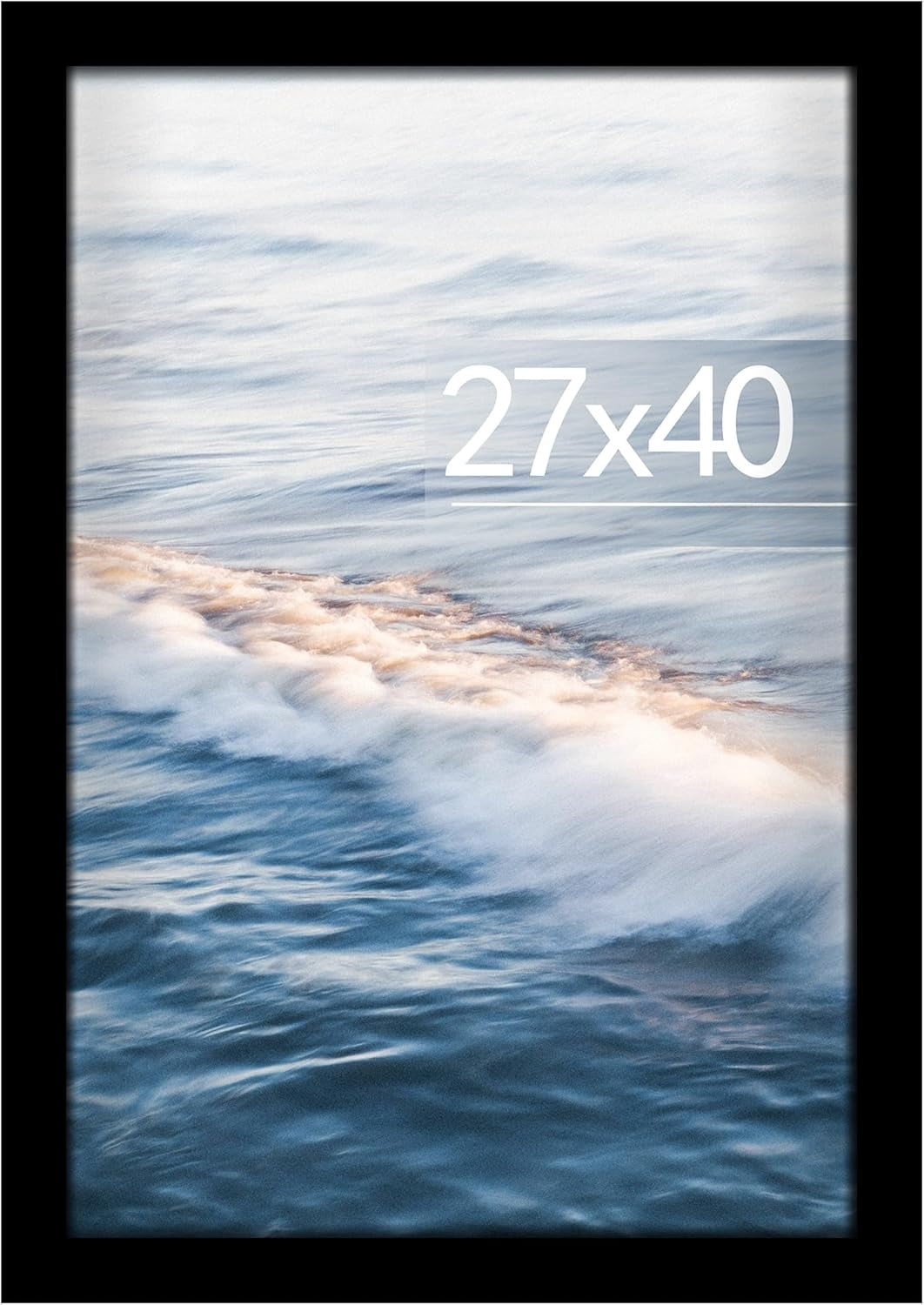 27x40 Poster Frame Black, 27x40 inch Movie Poster Frame with HD ...