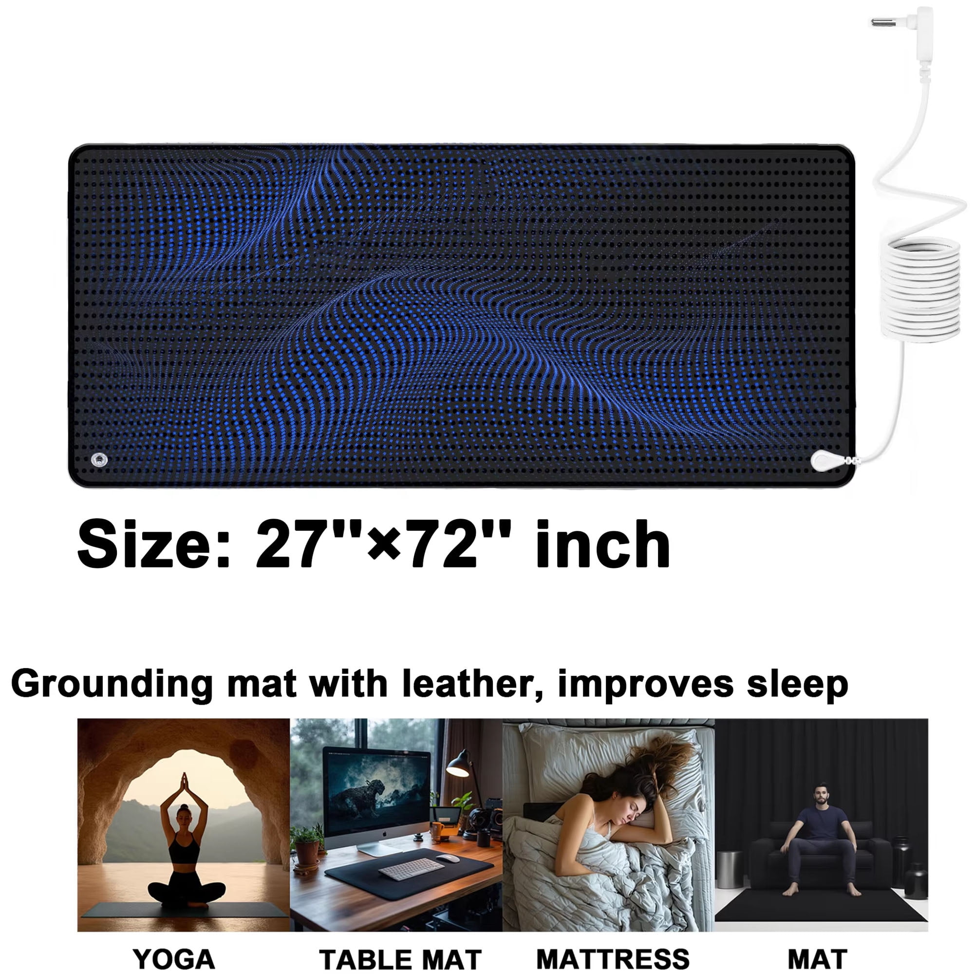 27x72 inch Leather Grounding Mat, enjoy the benefits of indoor ...