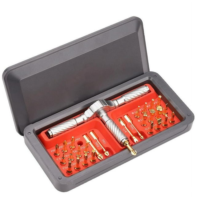 28 in 1 T-shaped DIY screwdriver, switchable screwdriver shapes to suit ...