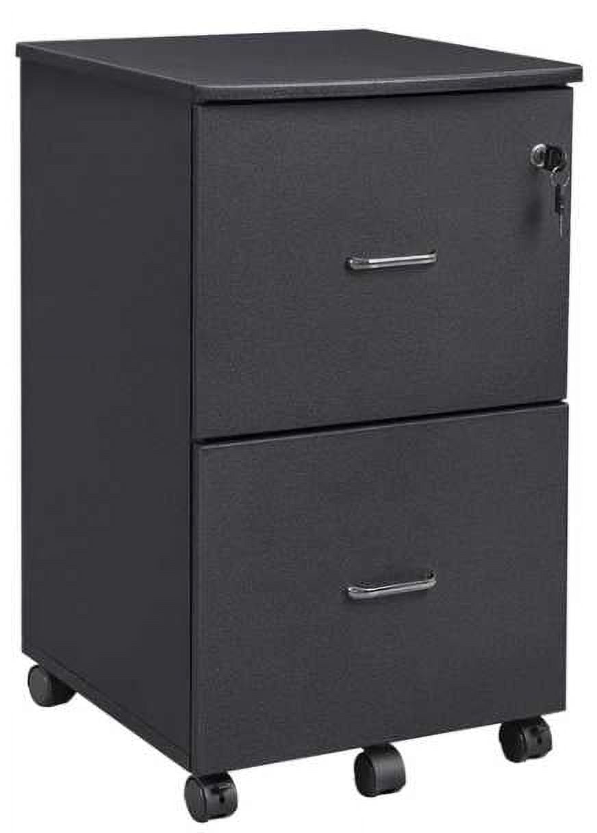 28.3''H File Cabinet, 2-Drawer Locking Filing Cabinet for Home Office ...