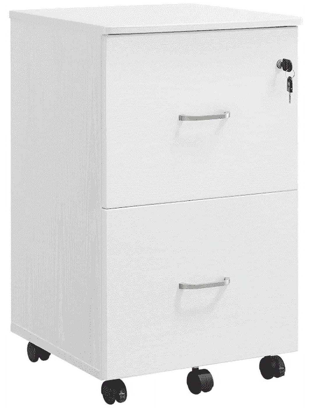28.3''H File Cabinet, 2-Drawer Locking Filing Cabinet for Home Office ...