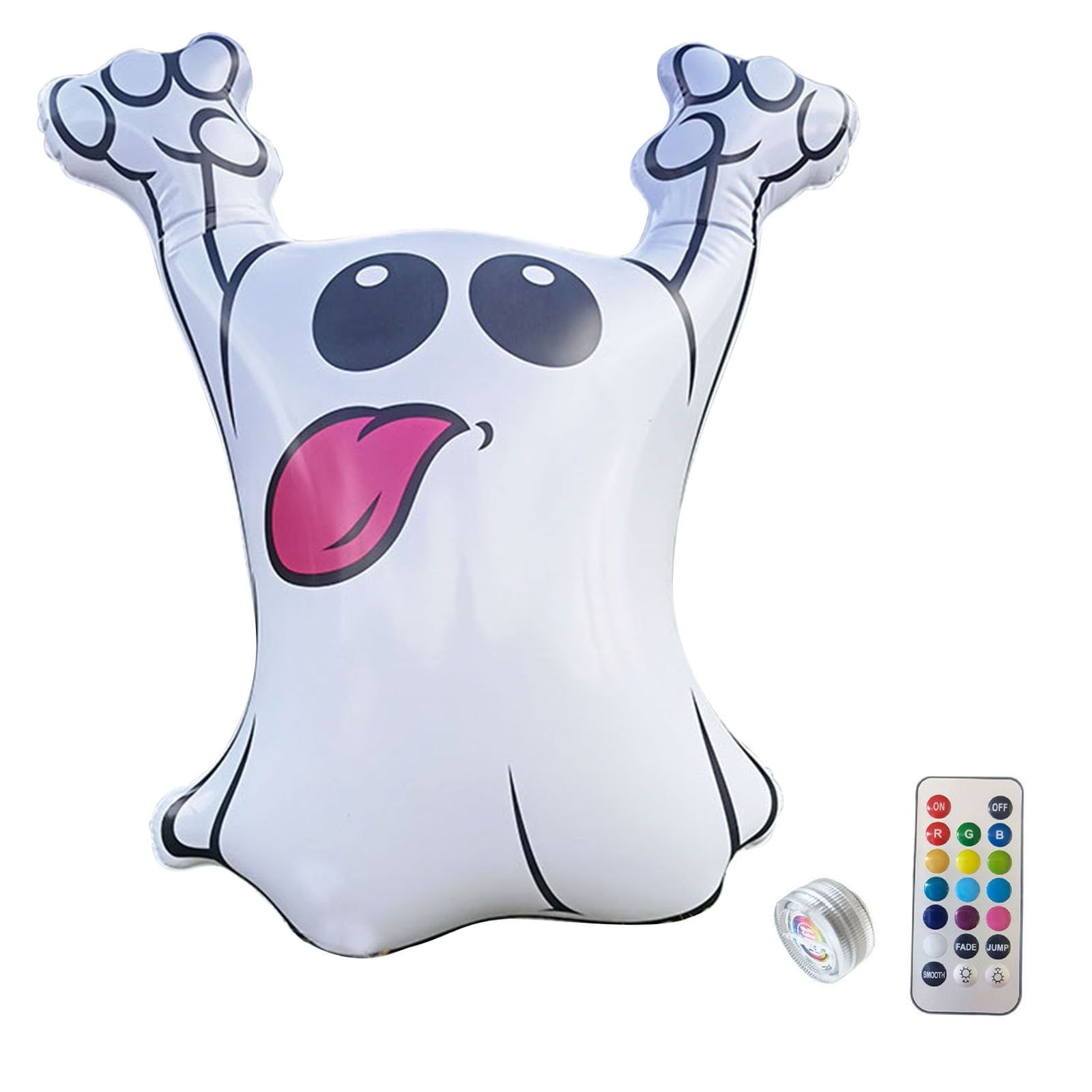 28.3 Inch Halloween Inflatable Remote Control Led Spooky Balloon Light ...