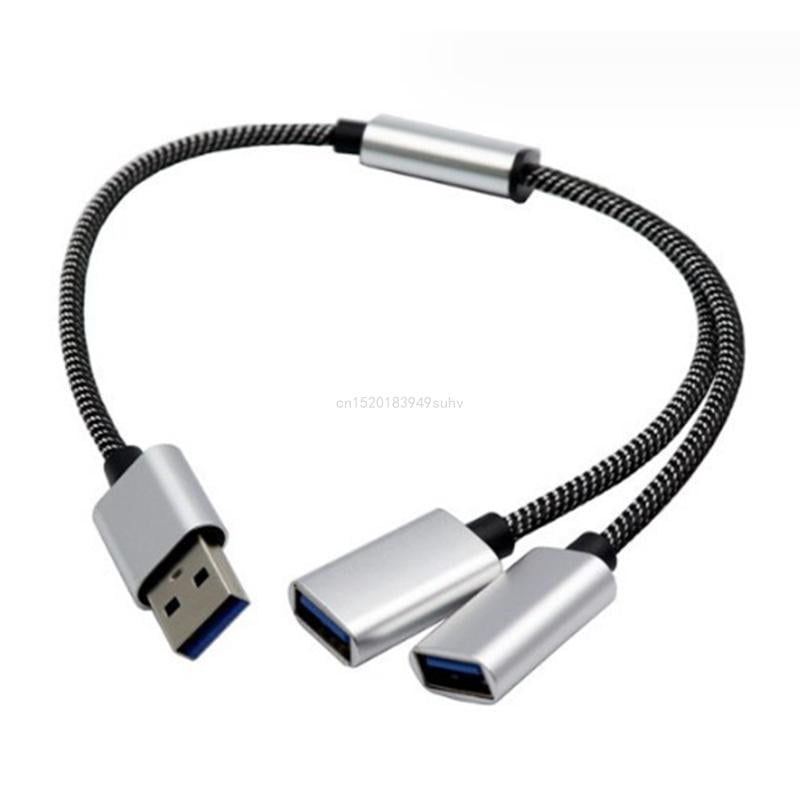 28/30cm USB Splitter Cable USB Male to 3/2 USB 2.0 Female Extension ...