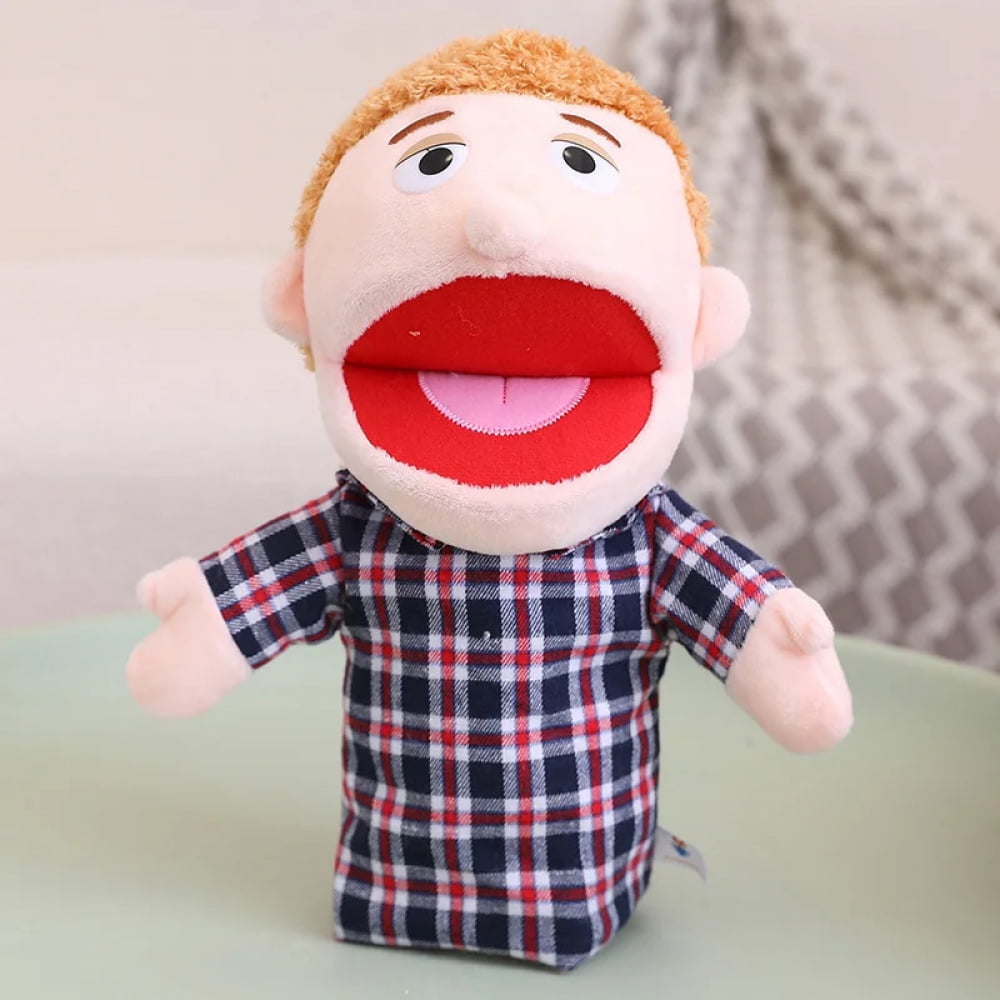 28-33CM Children's Plush Hand Puppet Popular Activity Male and Female ...