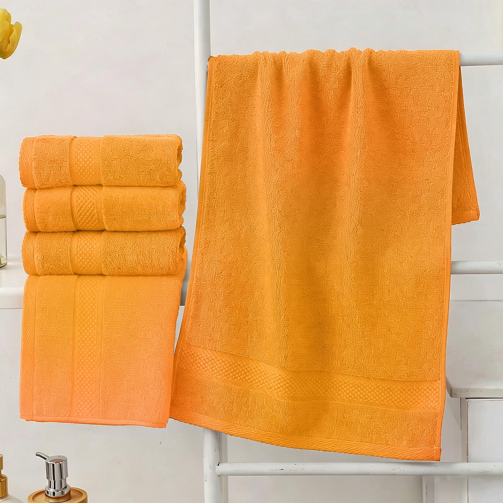 28.35×12.99Inch Cotton Face Towel Set, Pure Cotton Soft Thick Strong ...