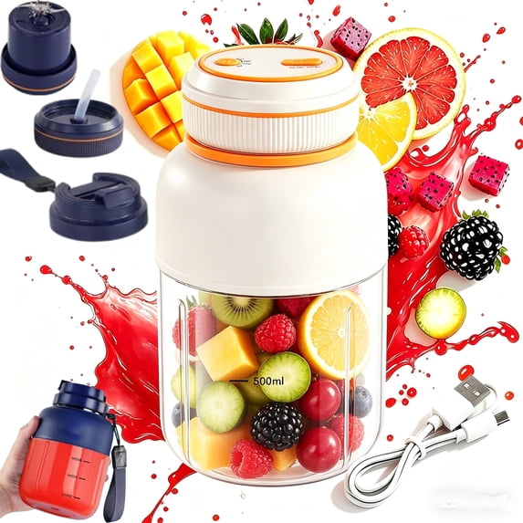 28/45 Oz Portable Wireless Juicer Cup, USB Rechargeable Electric ...
