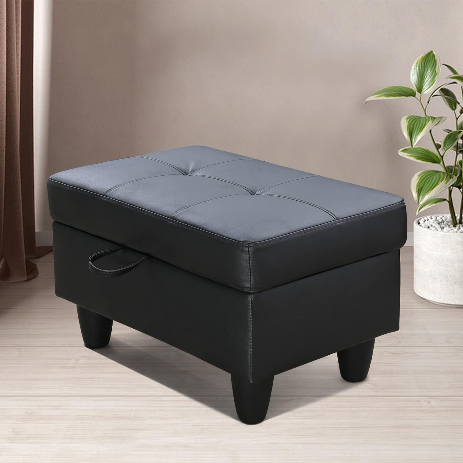 28.5'' Ottoman with Storage Storage Ottoman Foot Rest for Living Room ...