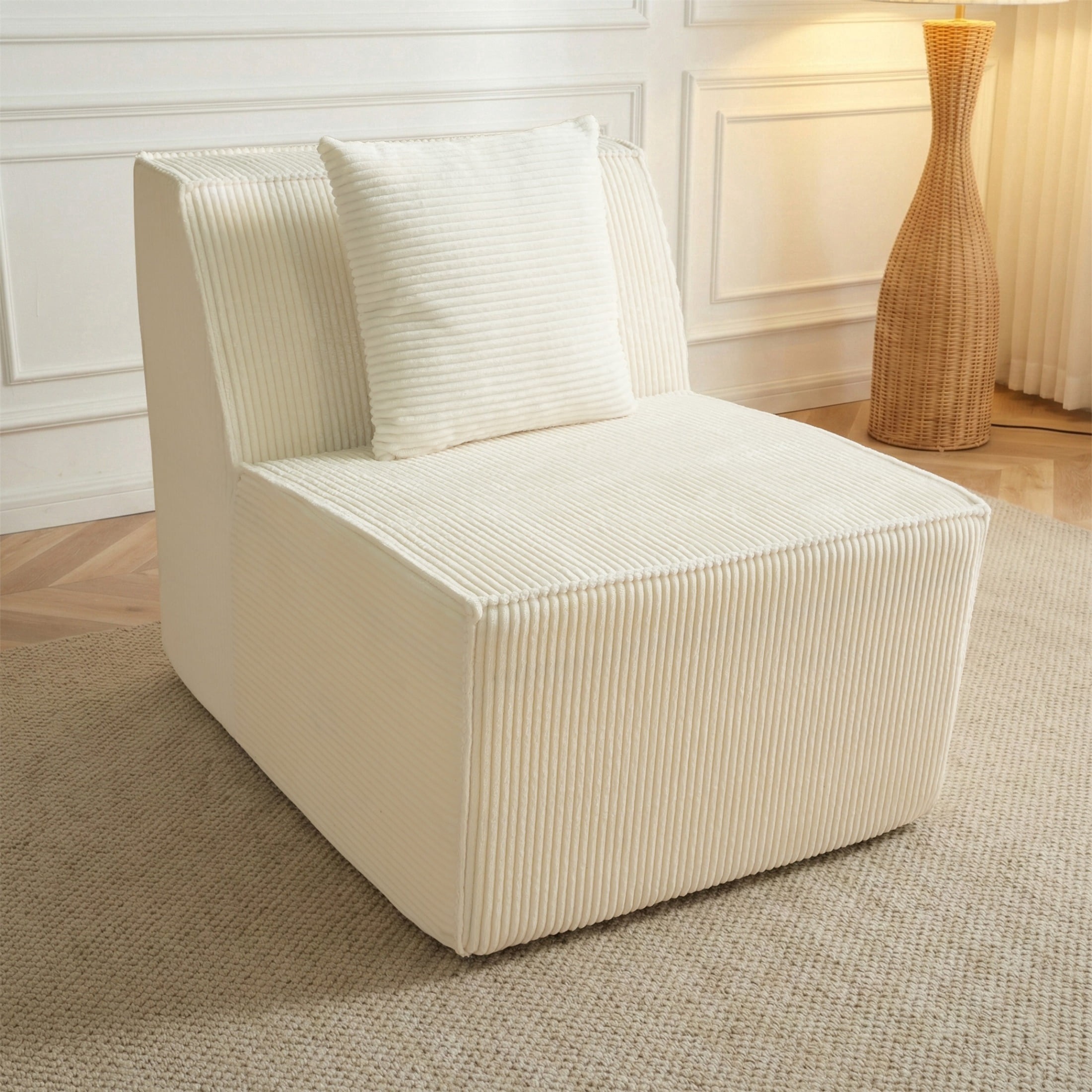 28.54" Boneless Sofa Chair,Bean Bag Chair for Living Room,Bedroom ...