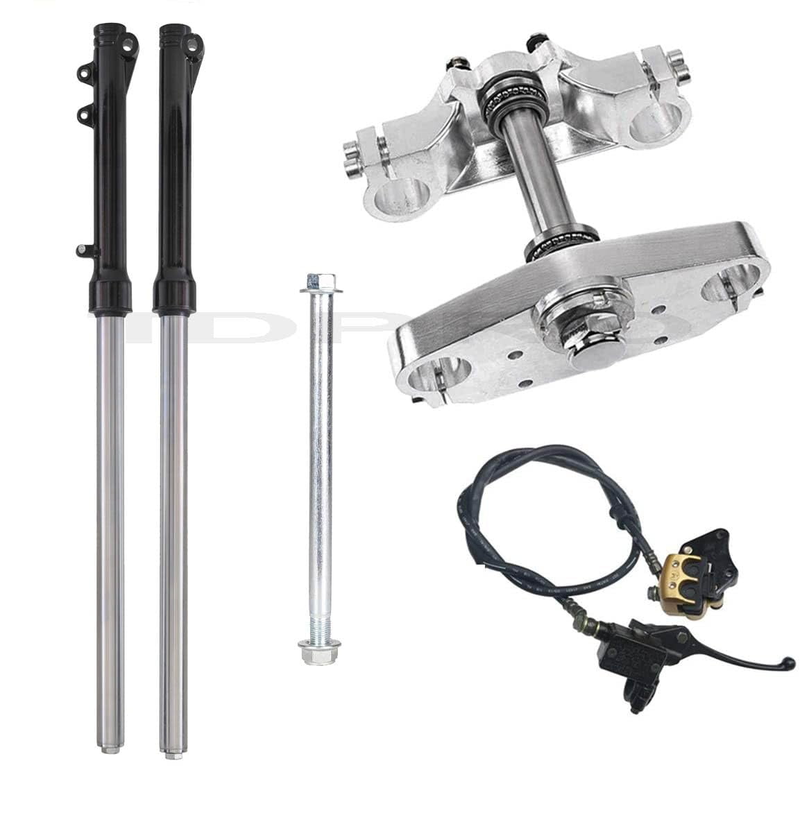 28" 710mm 33mm Front Forks Shock Suspension with Triple Tree Clamps ...