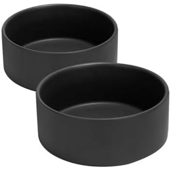 28.7OZ Ceramic Dog and Cat Bowl, Modern Cute Weighted Food Water Bowl ...