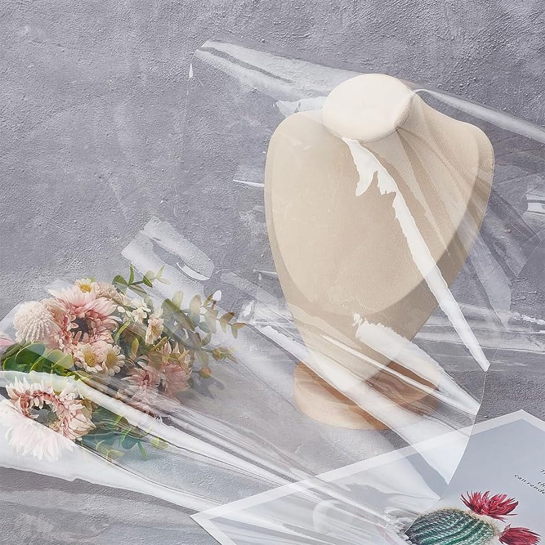28.9x124cm Transparent Fabric 0.2mm Thick Clear TPU Fabric PVC ...