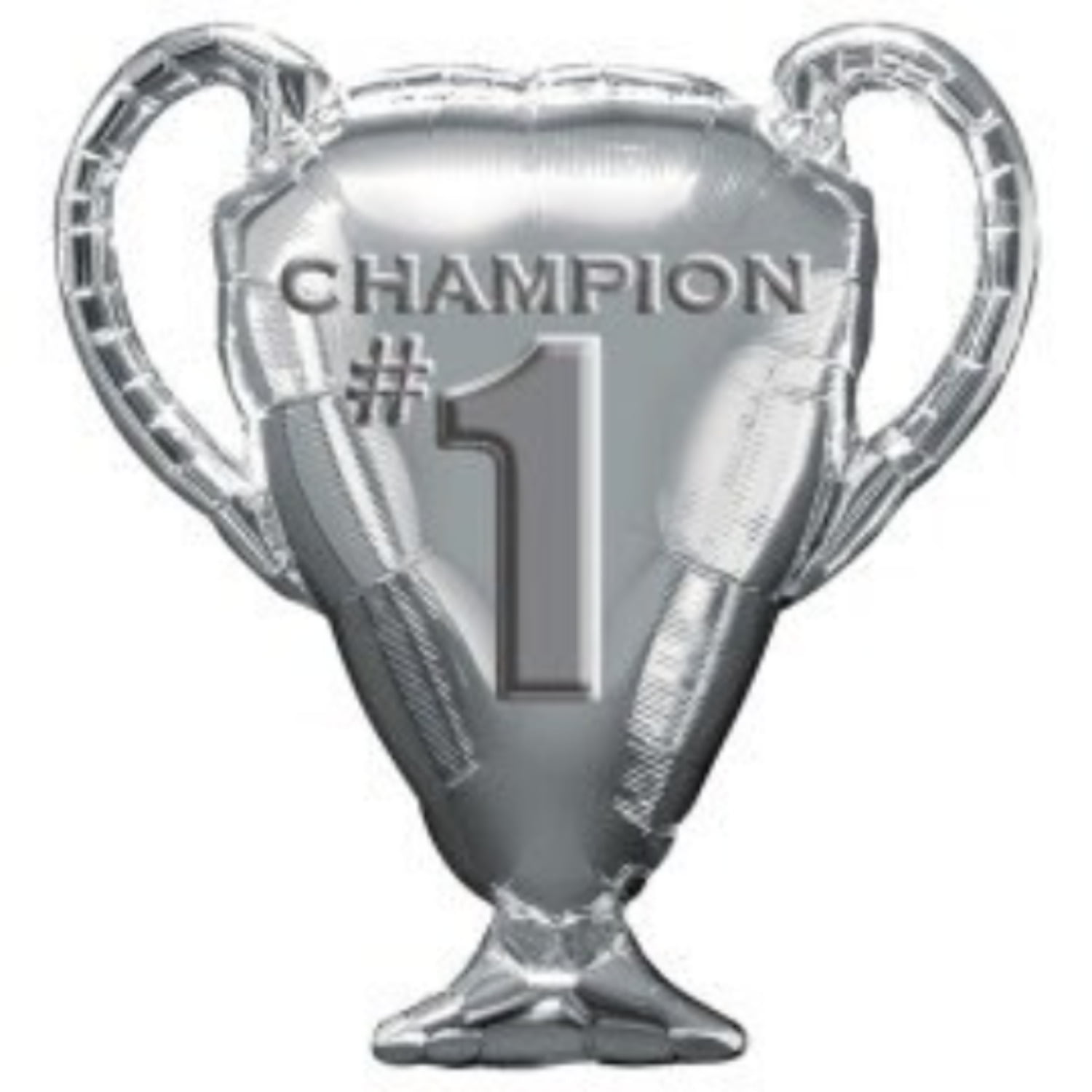 28" CHAMPION NUMBER 1 TROPHY Balloon • Large Shape Foil Mylar Balloon ...