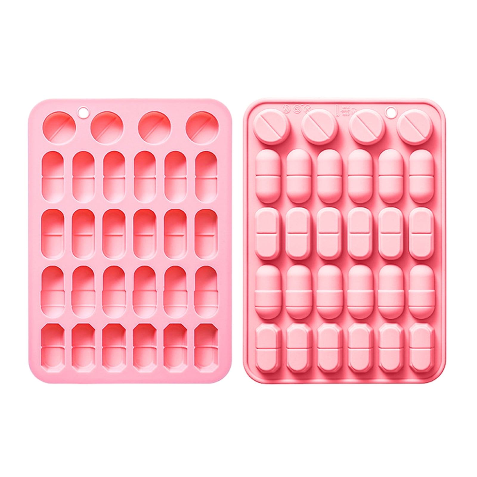28 Cavity 5 Different Pill Shape Silicone Mold,Novelty Candy Chocolate ...