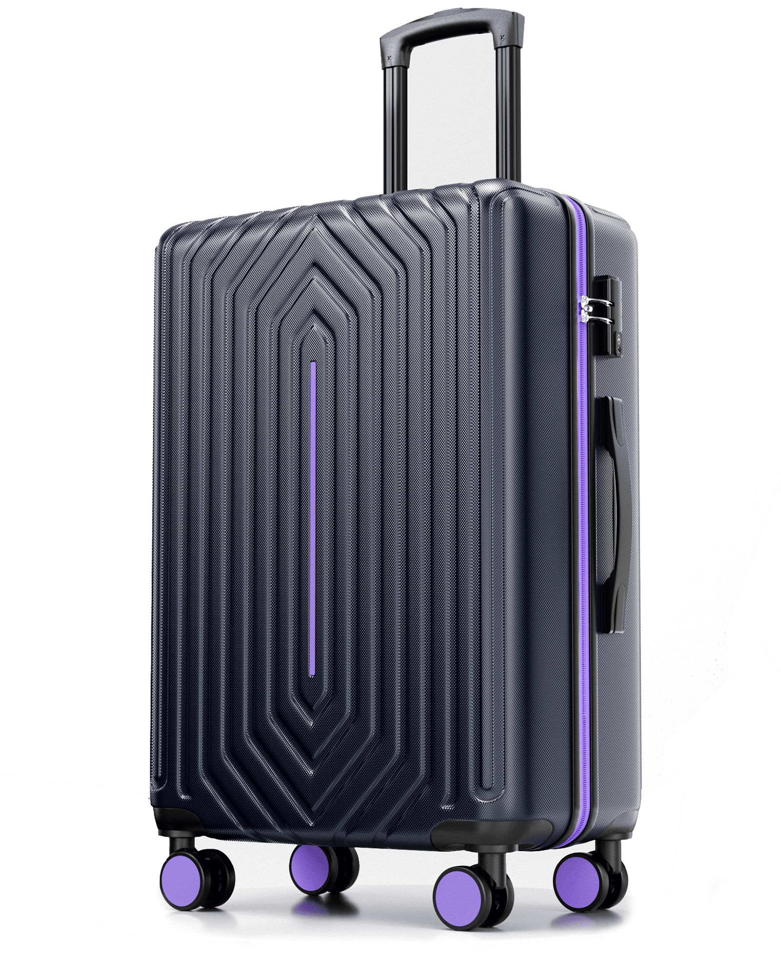 "28"" Durable Hard Shell Checked Luggage Set, Lightweight, Large, ABS ...