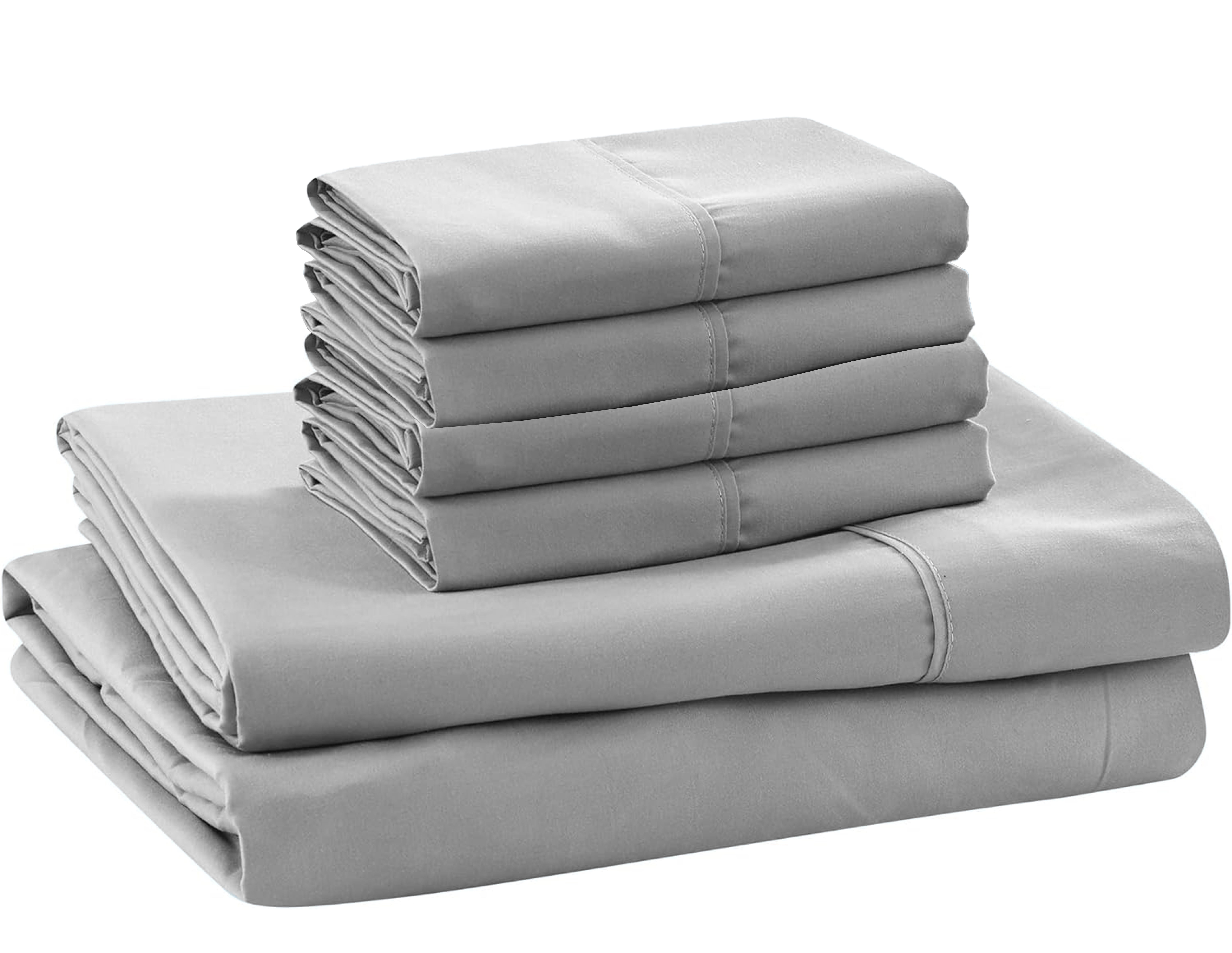 28" DEEP POCKET, ABORN 400-Thread-Count 100% Egyptian Cotton Bedsheet 7 ...