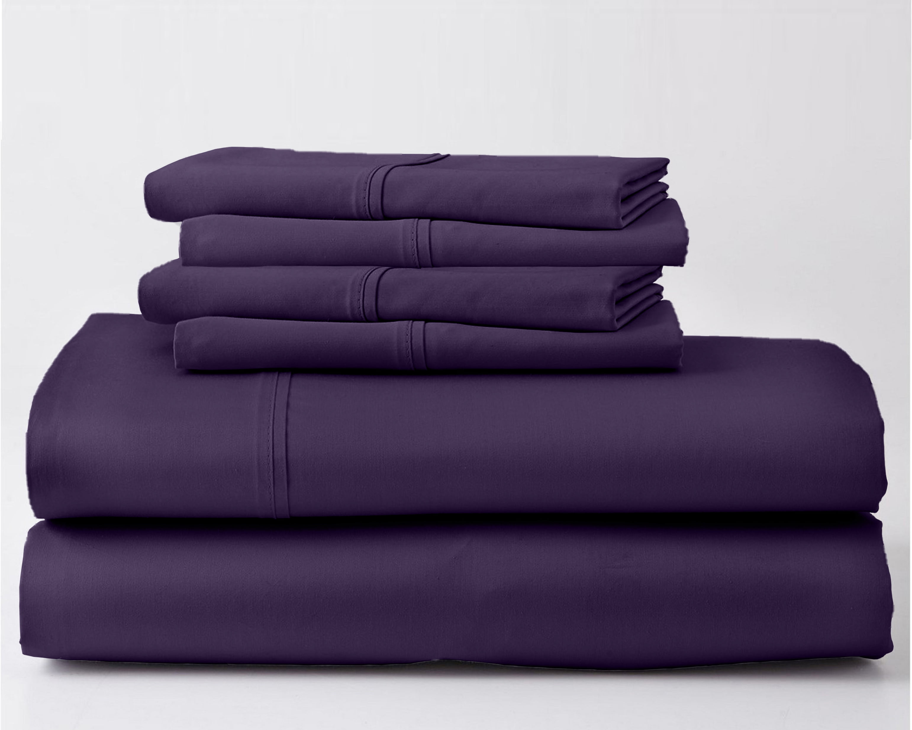 28" DEEP POCKET, ABORN 800-Thread-Count, 100% Egyptian Cotton, 6 PC ...