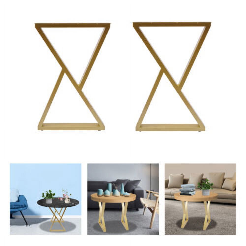 28'' DIY Triangle Shaped Coffee Table Legs Steel Pipe Bench Table Legs ...