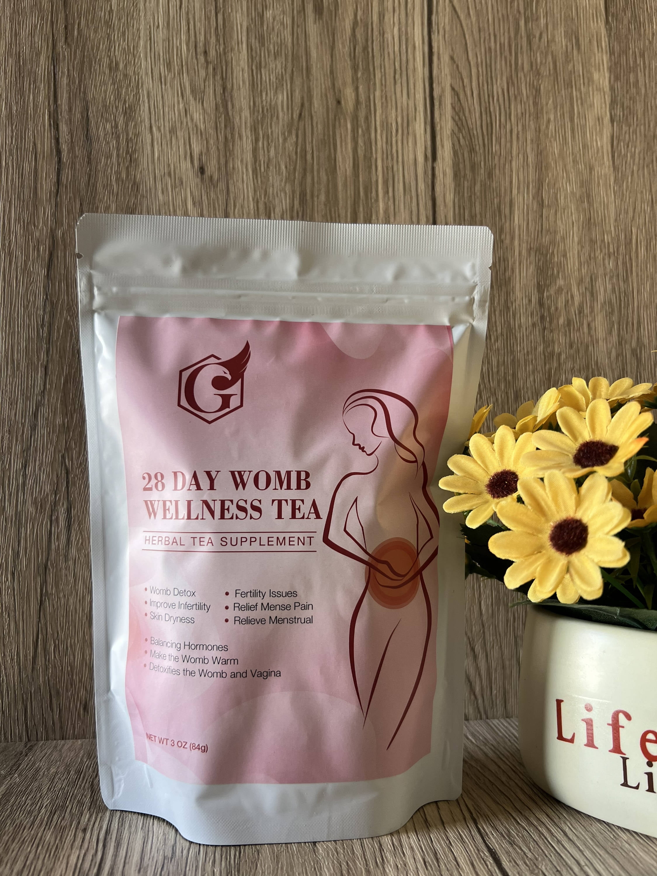 28 Day Womb Tea - Womb Wellness Tea - Walmart.com