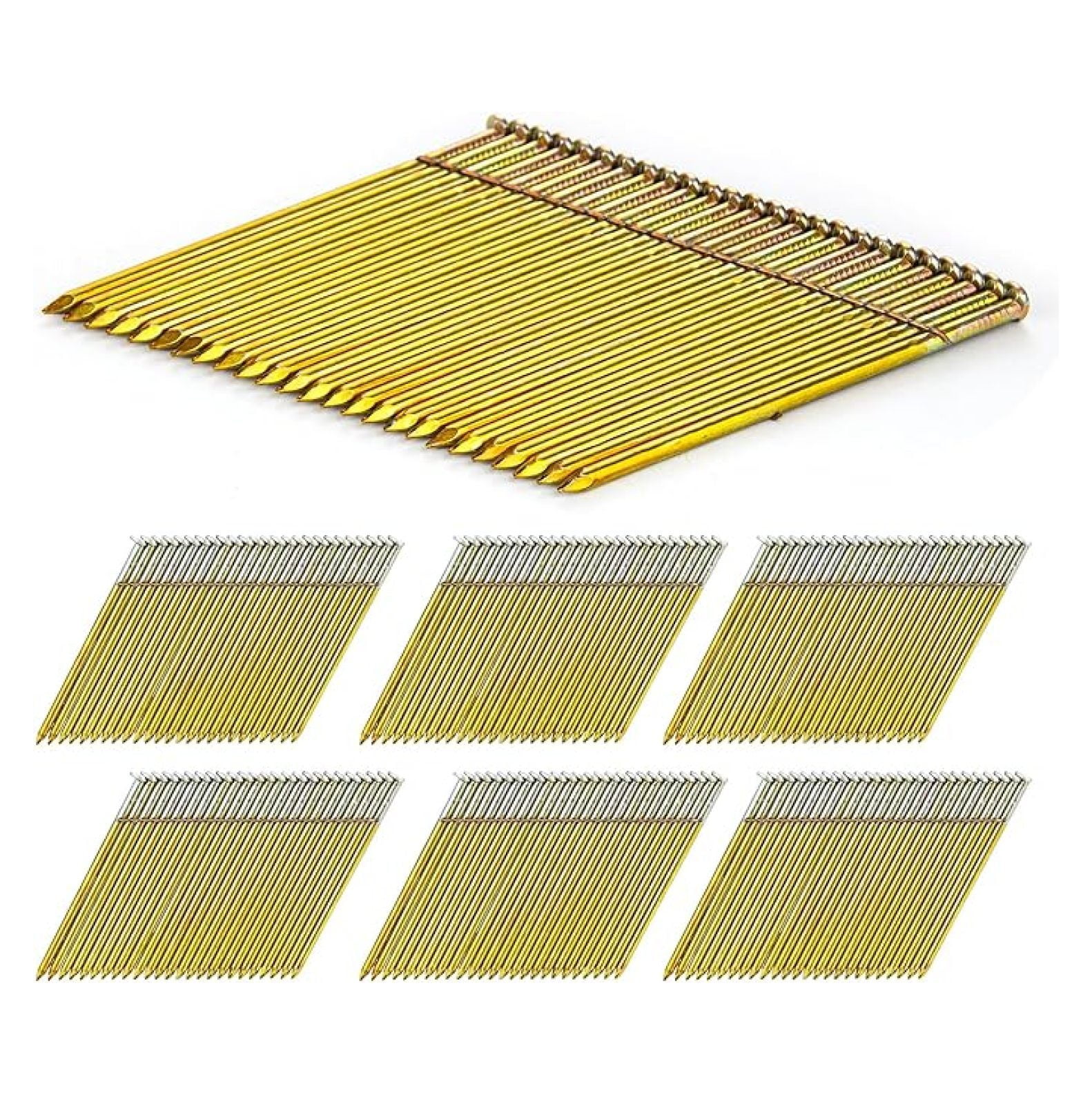 28 Degree Framing Nails, 3-1/4 Inch Offset Round Head, 2000 PCS ...