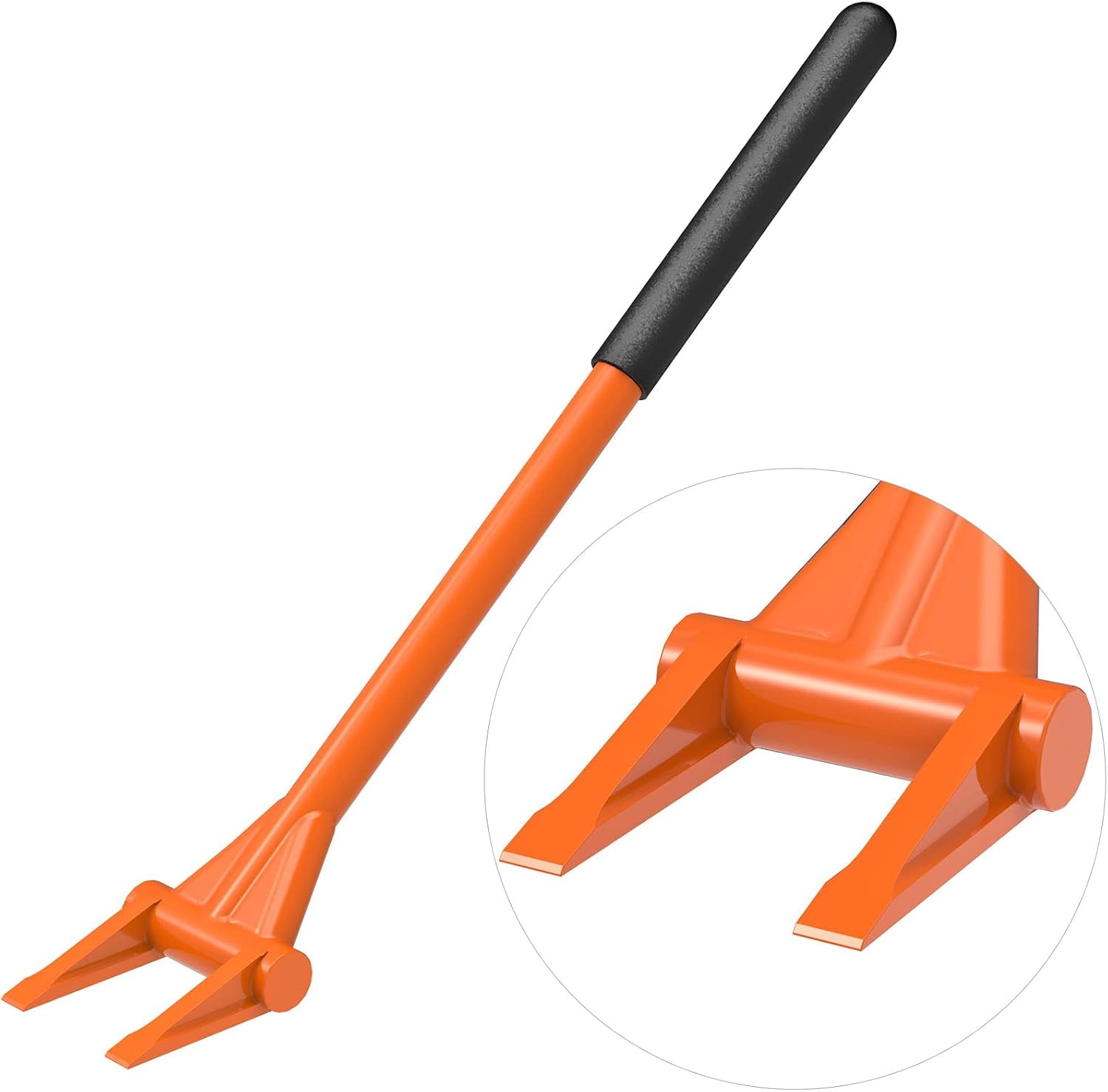 28'' Demo Bar 2-Tine Wrecking Bar, Heavy Duty Pallet Buster with Handle ...