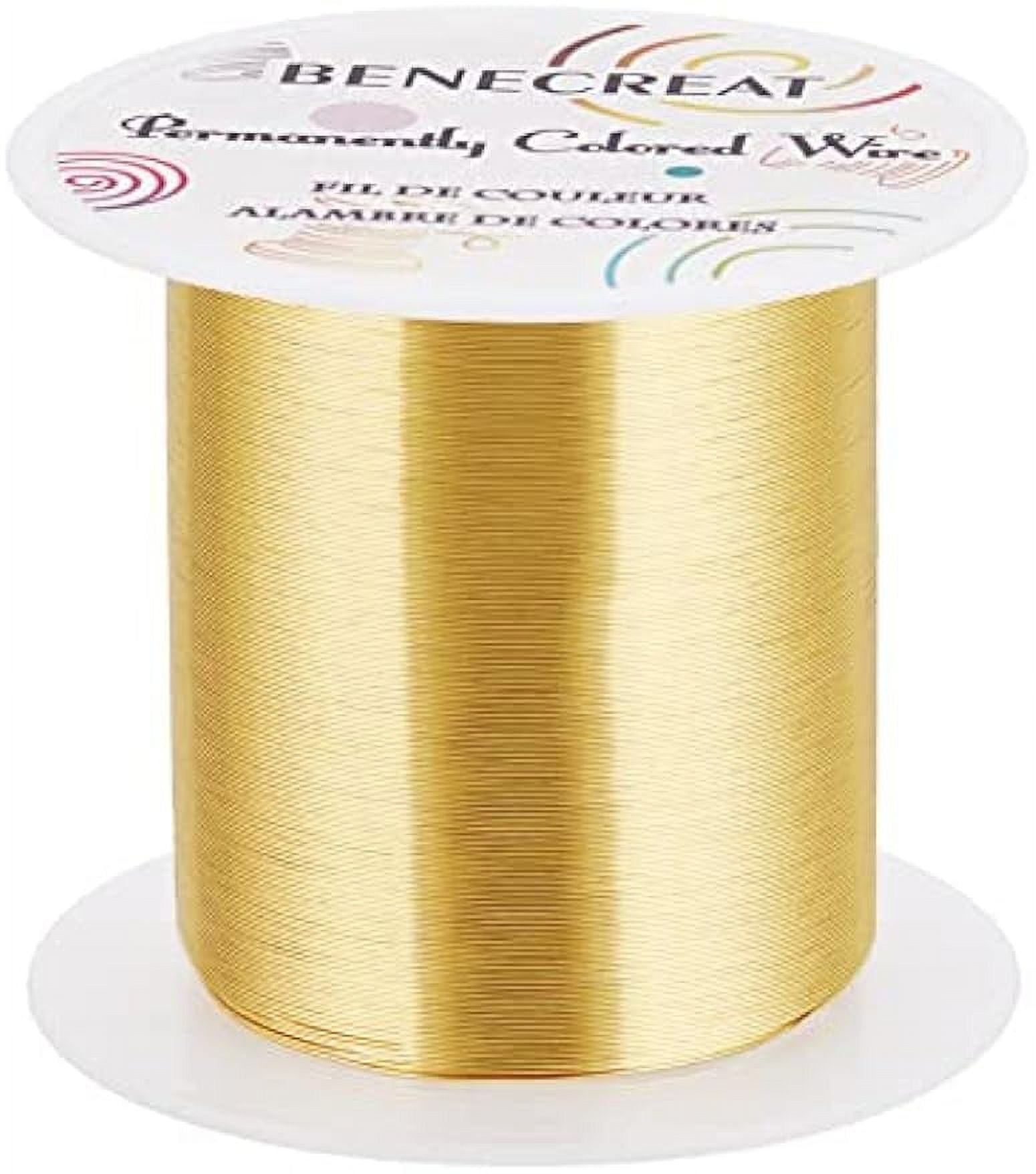 28 Gauge Jewelry Beading Wire Light Gold Tarnish Resistant Copper Wire ...