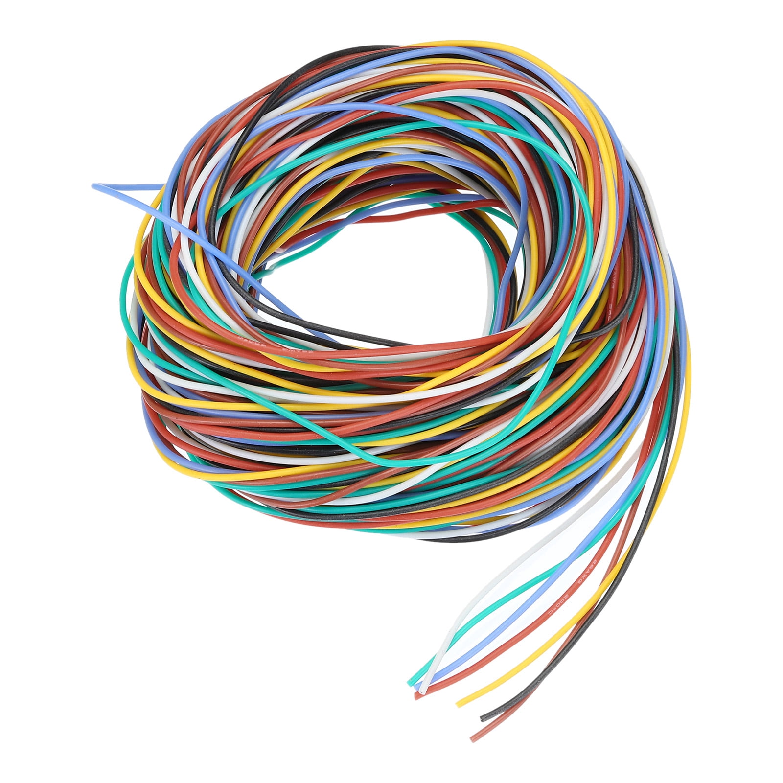 28 Gauge Hookup Wire 9m/30ft 28AWG Electrical Wire Spool Ul1007, 7 ...