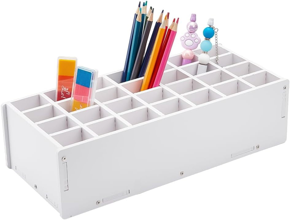 28 Grids Paint Storage Tray Craft Paint Rack Stand Organizer Arts ...