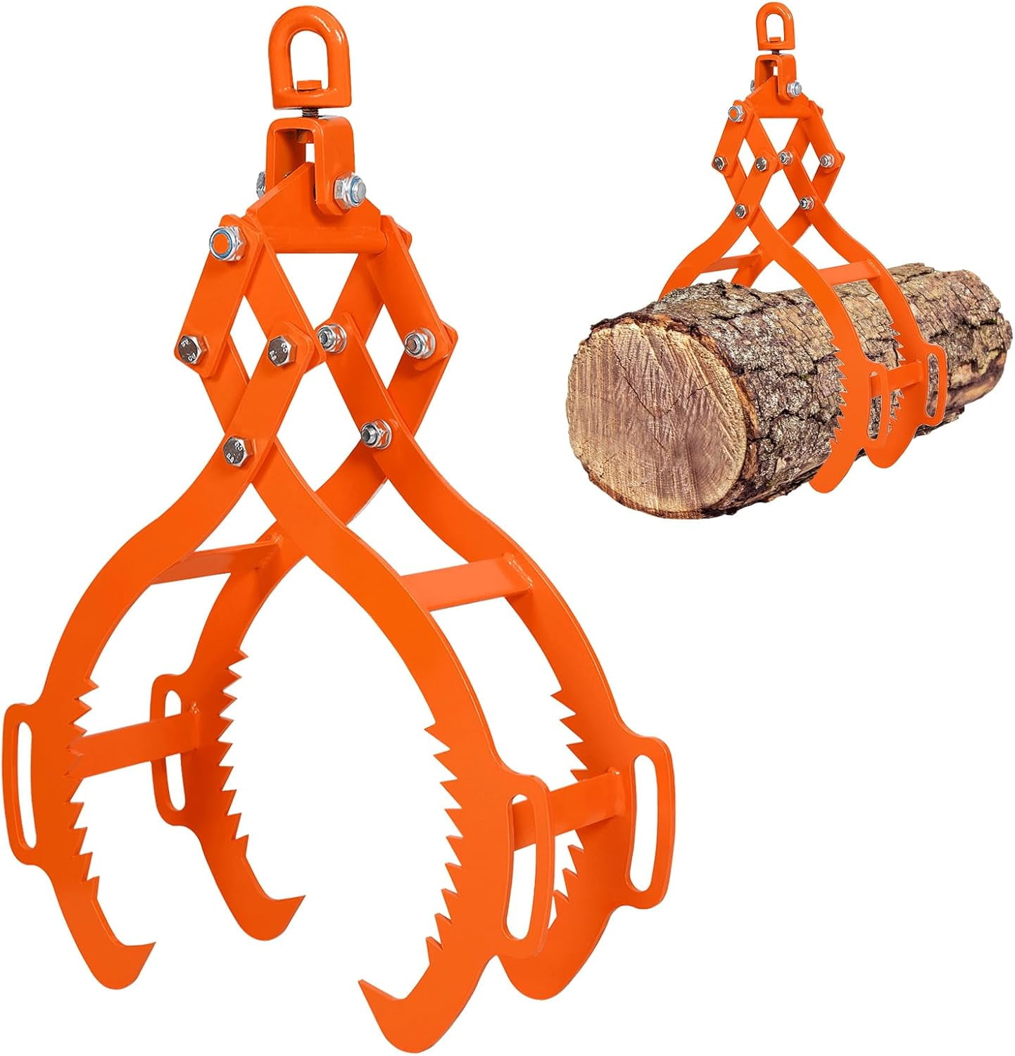 28" Heavy Duty Logging Tongs, 4 Claw Log Skidding Tongs with Eagle ...