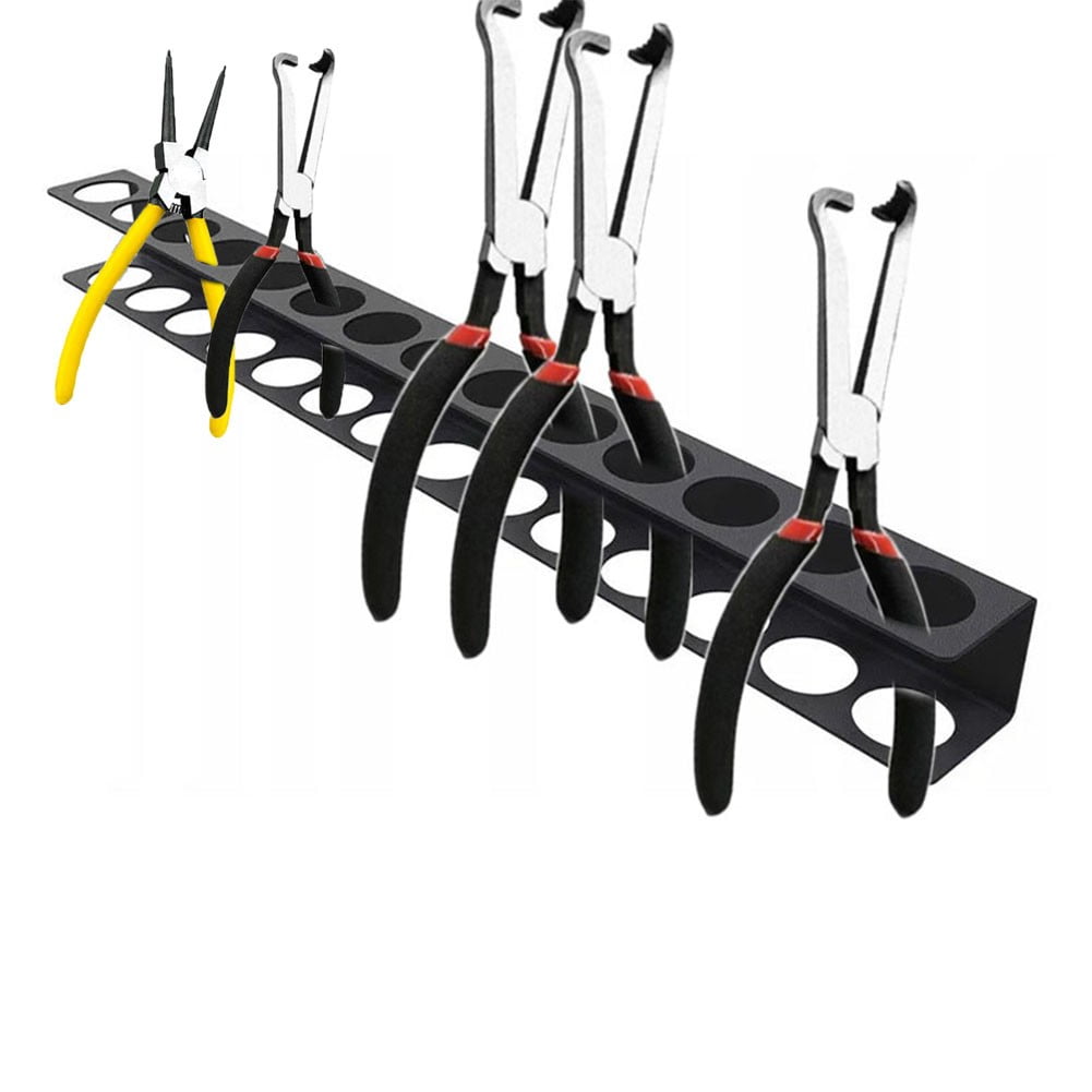 28 Holes Pliers Holder Wall Mount Tool Organizers Hammer Rack Wrench ...