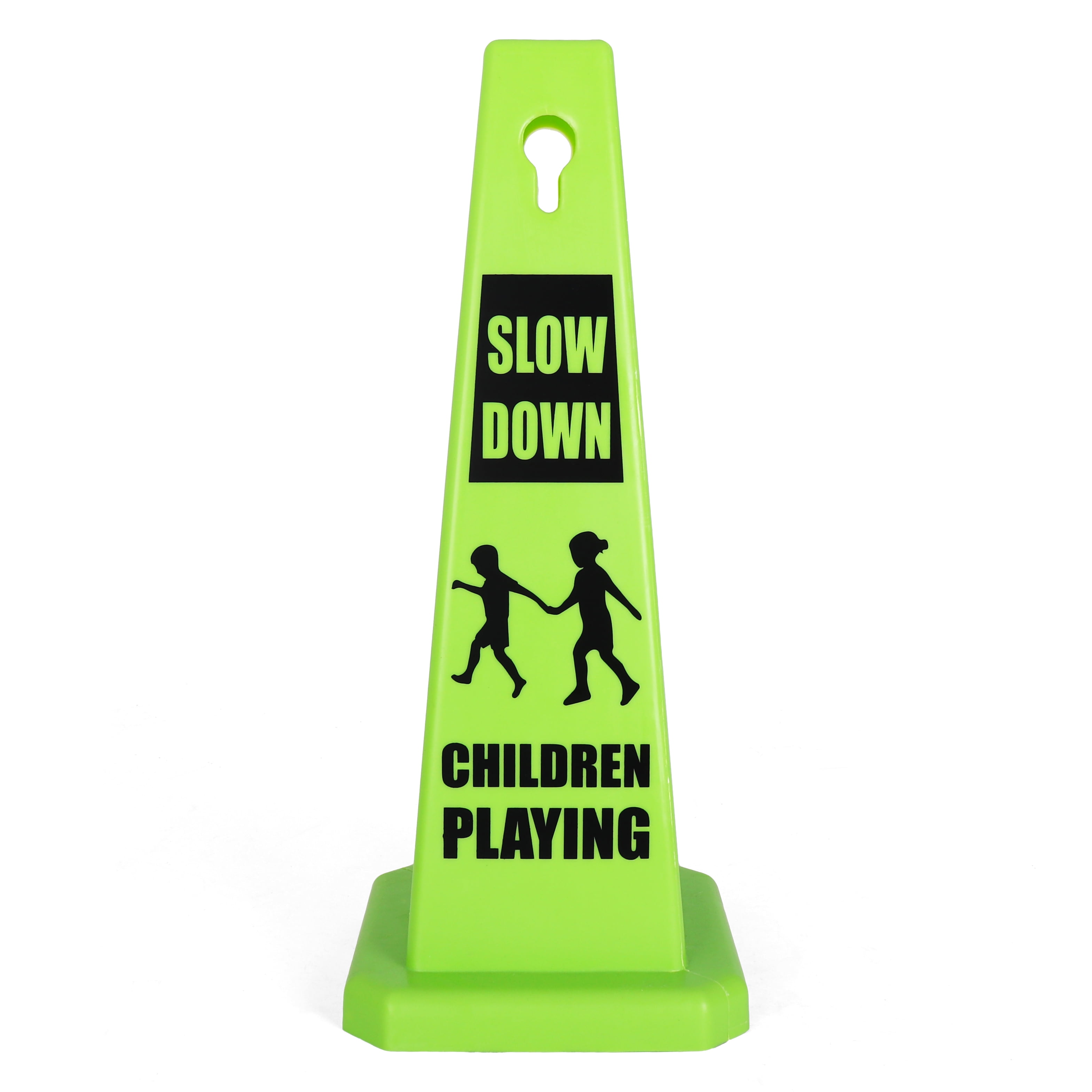 28" Imperial Standard Slow Down Children Playing - Caution Cone (4 Pack ...