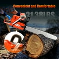 28 Inch 71cc Gas Chainsaw, 2-Stroke Professional Gasoline Powered Chain ...