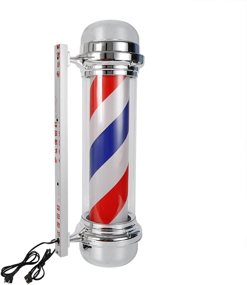 28 Inch Barber Shop LED Pole, Classic Style Salon Barber Shop Open Sign ...