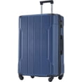 28 Inch Checked-Large Hard Shell Luggage with Spinner Wheels, TSA Lock ...