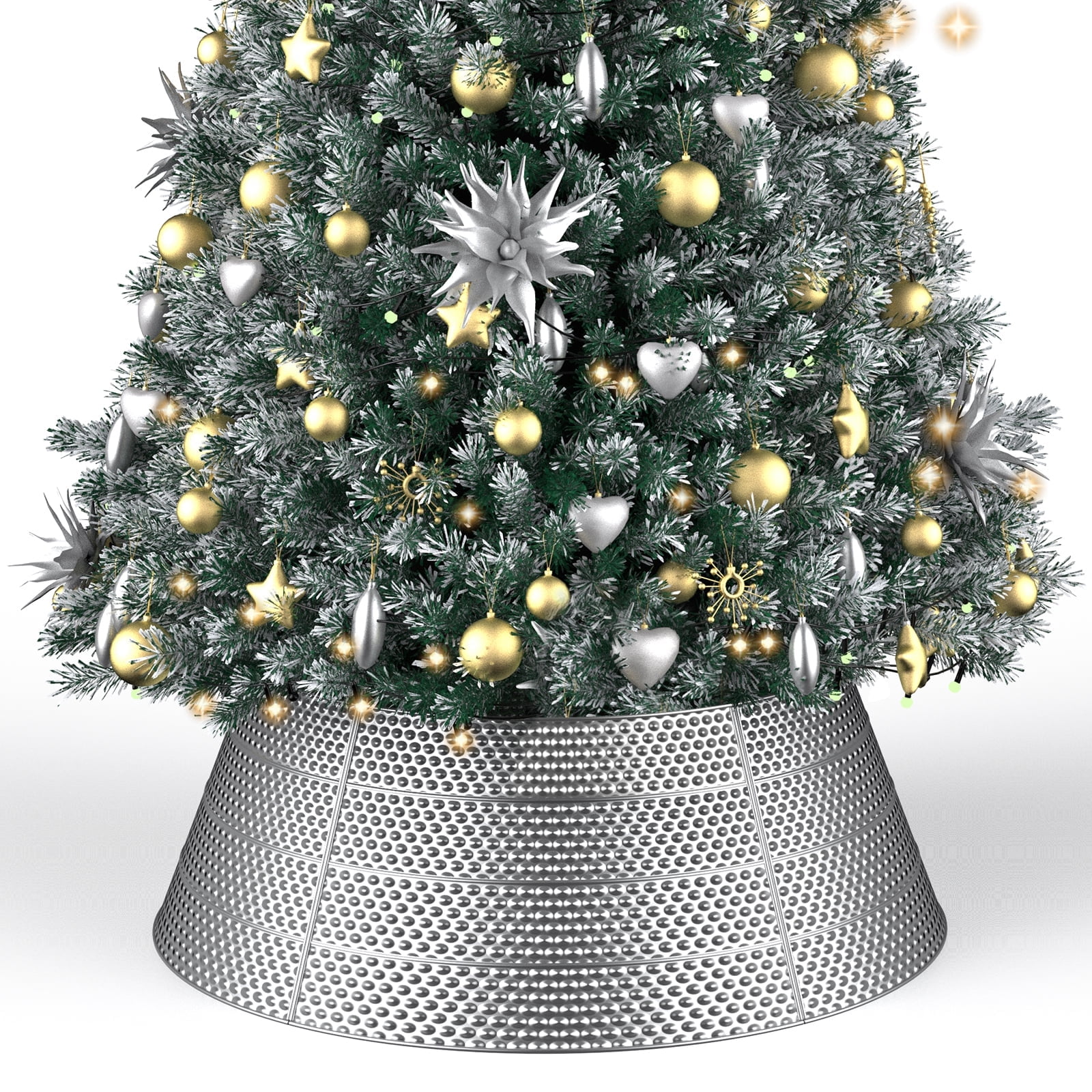 Free Shipping! 28 Inch Christmas Tree Collar, Metal Christmas Tree ...