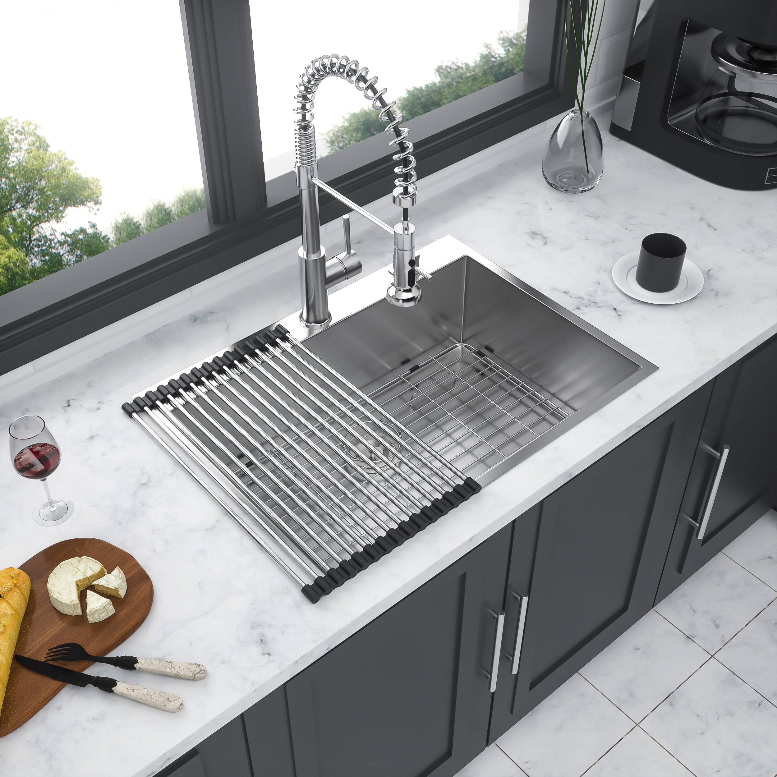 Stainless Steel Kitchen Sink 28 Inch Drop In Sink - 28 inch Kitchen ...