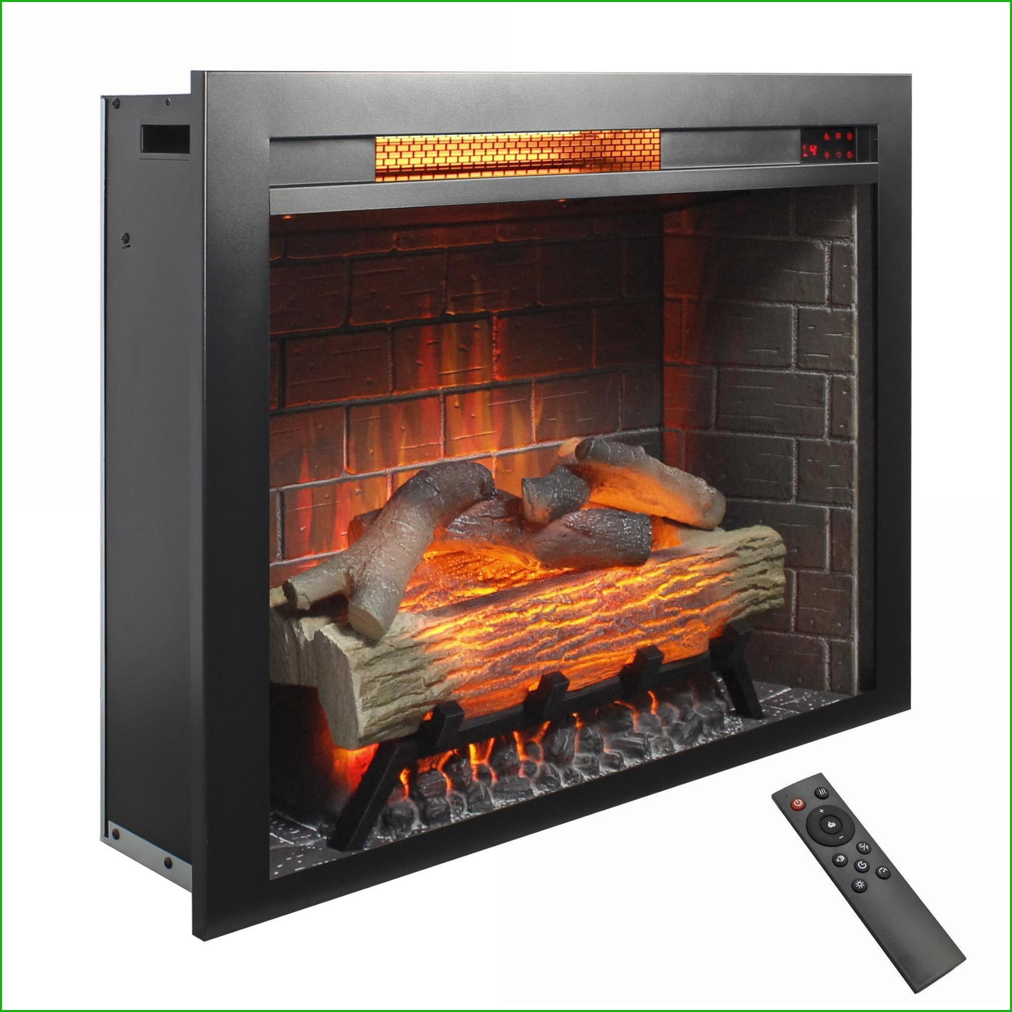 28 Inch Electric Fireplace Insert, Touch Panel with Crackling Sound ...