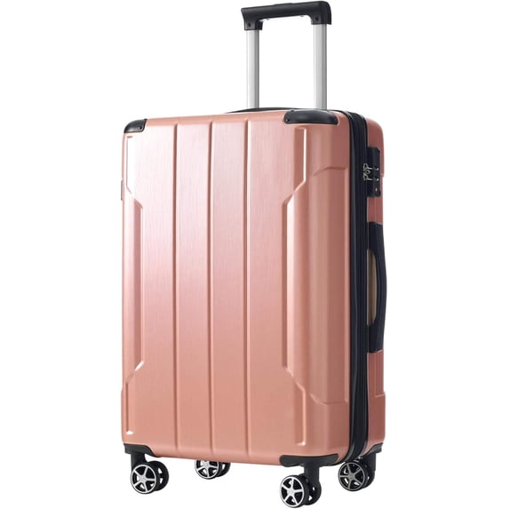 28 Inch Expandable Hardshell ABS Checked Luggage with Spinner Wheels ...
