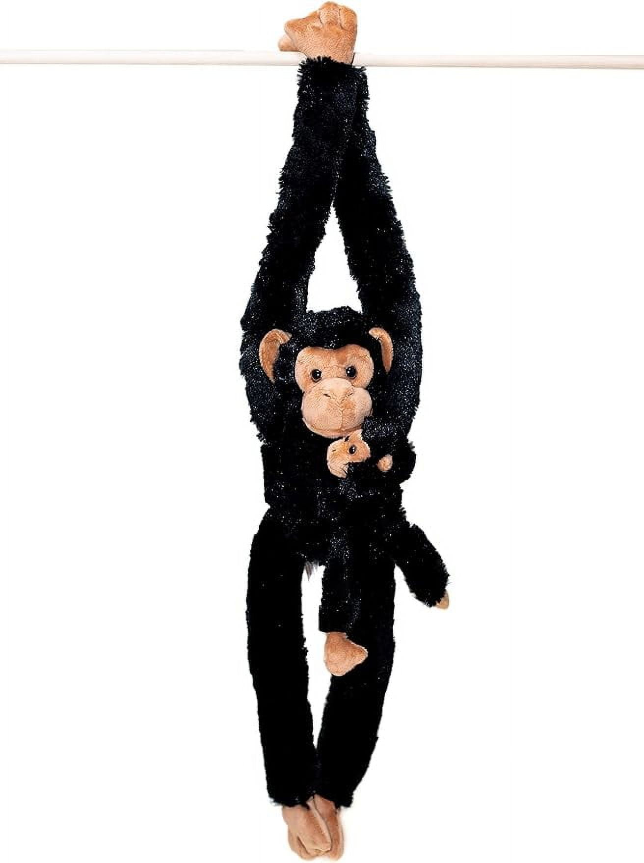28-Inch Hanging Monkey Stuffed Animal With Baby - Monkey Toy with ...