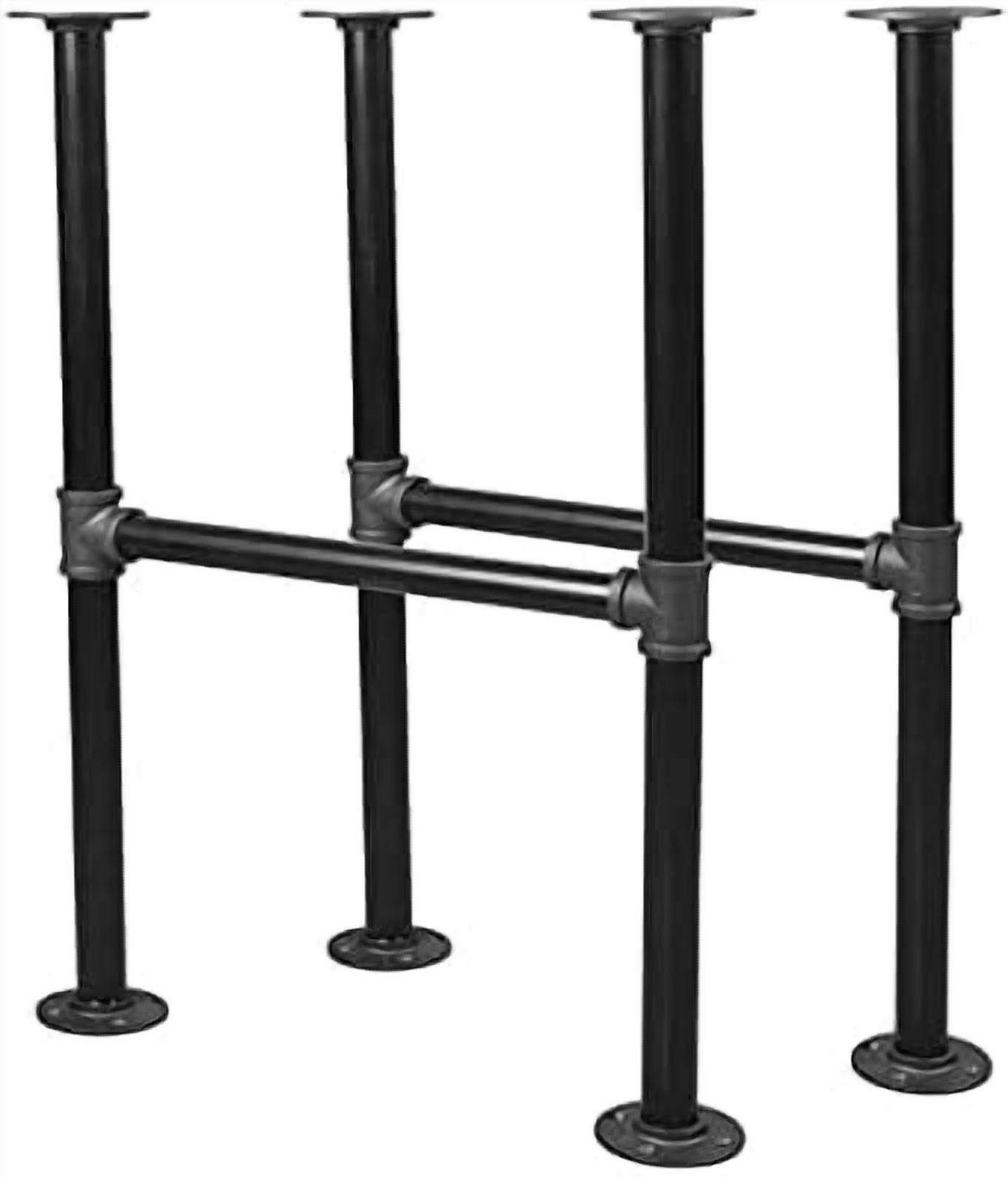 28 Inch Industrial Pipe Table Leg Set - Iron Base LegsCoffee & End ...