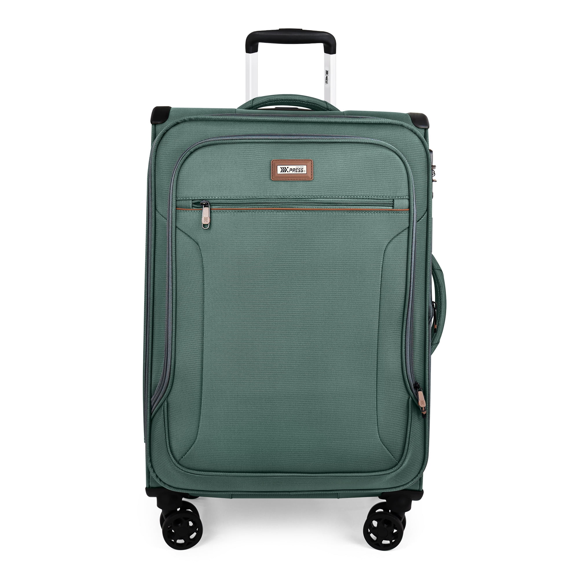 28 Inch Large Softside Checked Luggage,Expandable Soft Shell Suitcase ...