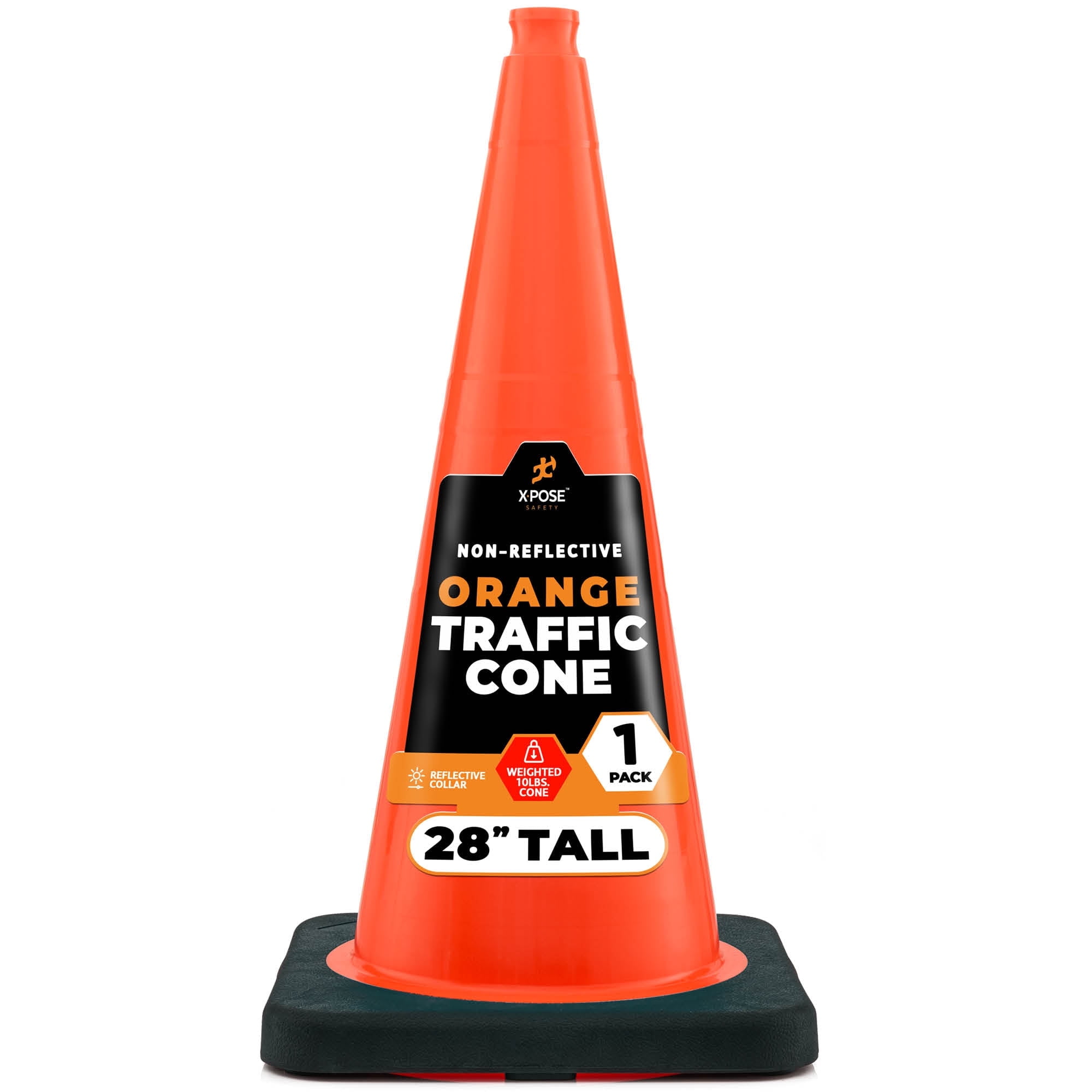 28 Inch Orange Traffic Cones Heavy Duty 10lb, Half Pallet of 150 Cones ...
