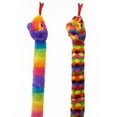 28 Inch Rainbow Snake 2-Pack – Vibrant and Long-Limbed Plush Snakes ...