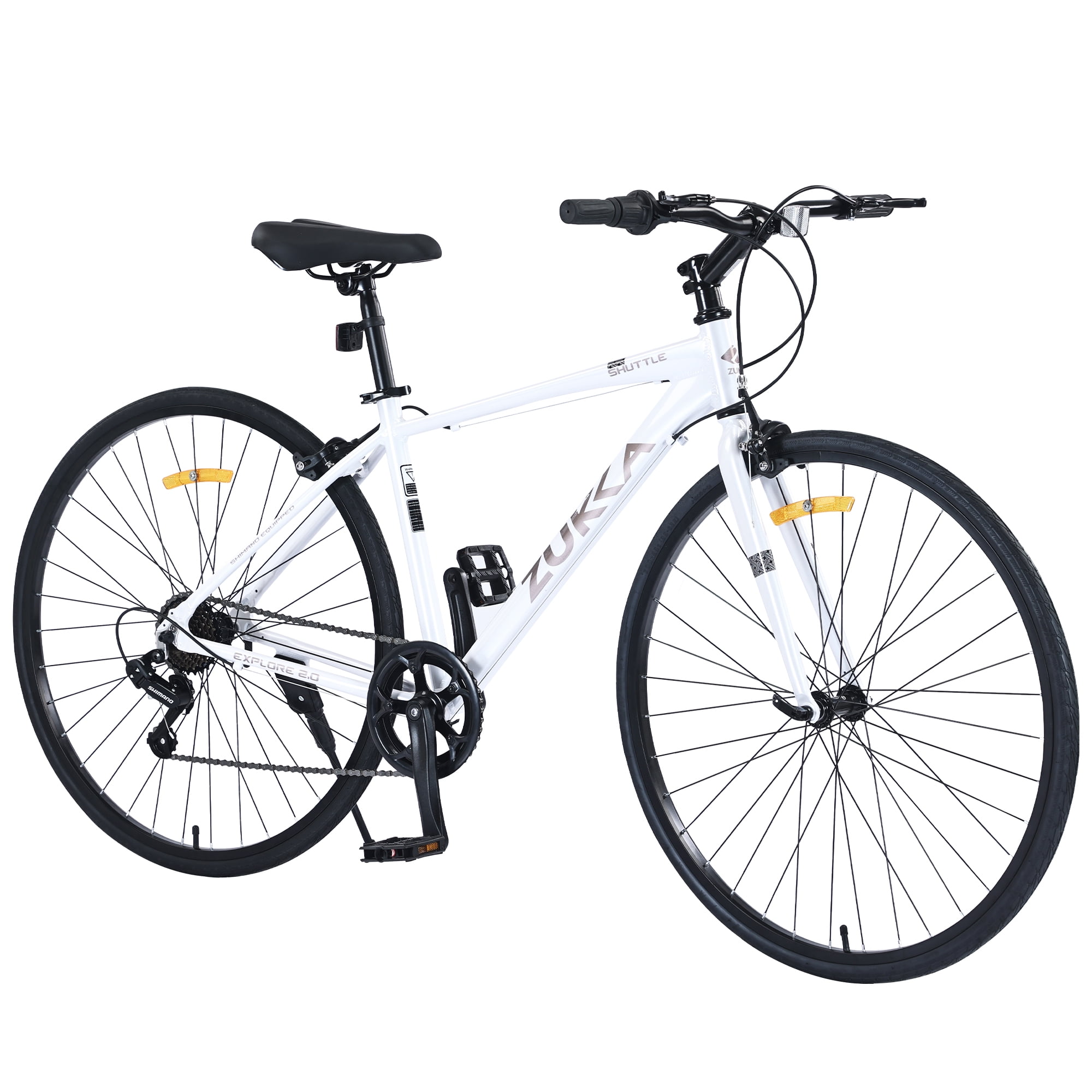 28 Inch Road Bike with 7 Speeds Drivetrain, 700C Commuter City Bike ...