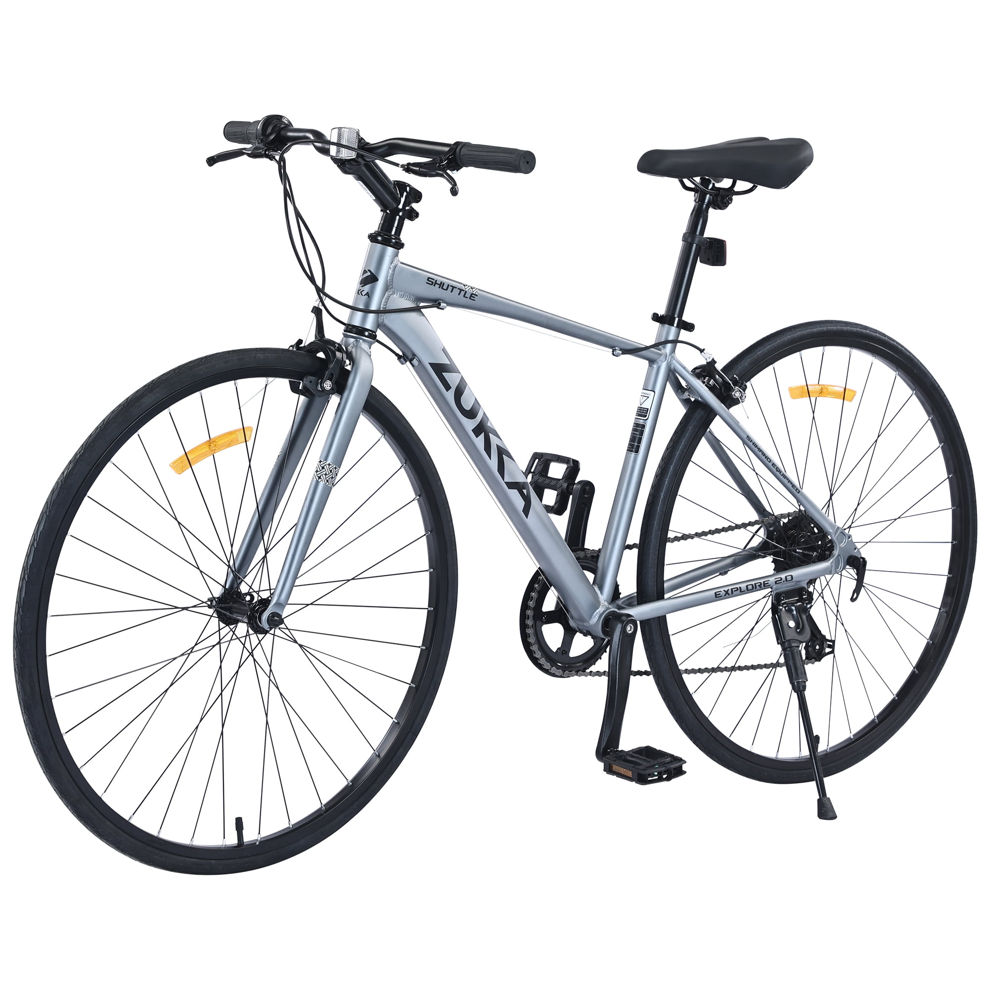 28 Inch Road Bike with 7 Speeds Drivetrain, 700C Commuter City Bike ...
