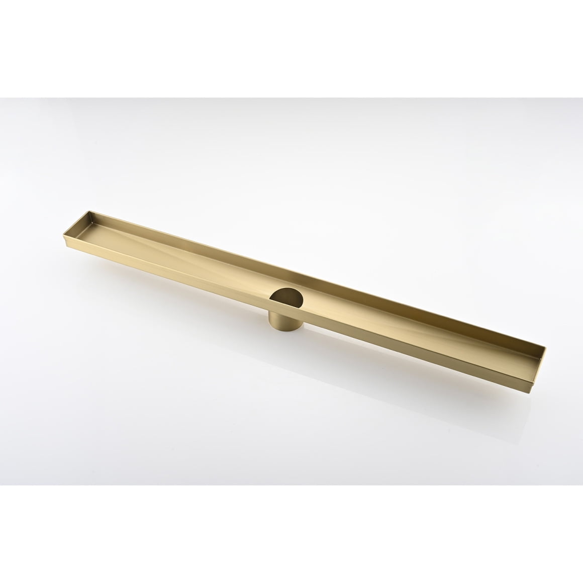 28 Inches Recessed Linear Shower Drain with Removable Cover, Stainless ...