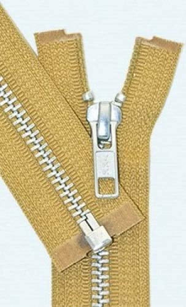 28" Jacket Zipper, YKK #5 Aluminum Metal ~ Medium Weight ~ Separating ...
